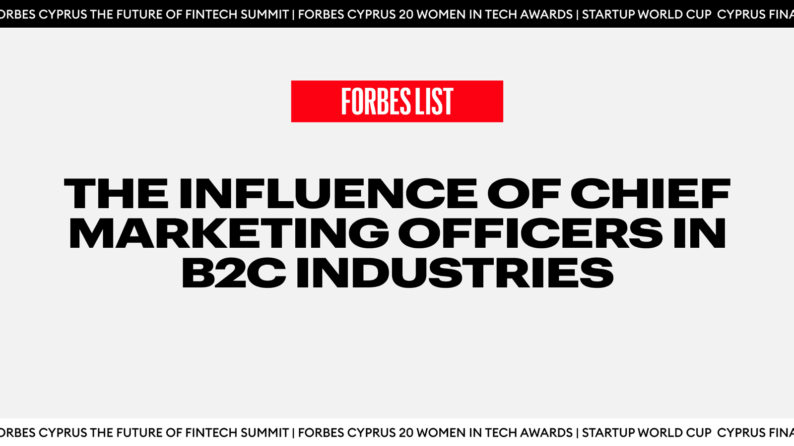 The Forbes CMOs List: The Influence Of Chief Marketing Officers In B2C ...